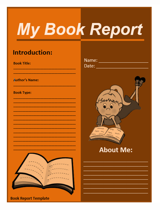 15 Free Book Report Templates - Mike's Templates