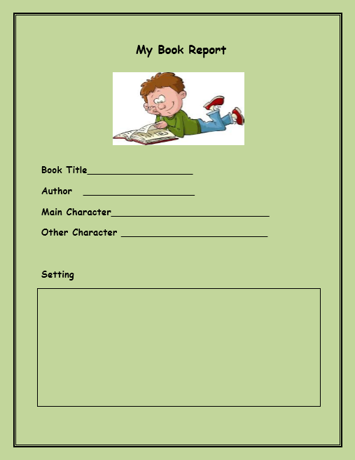 15 Free Book Report Templates - Mike's Templates