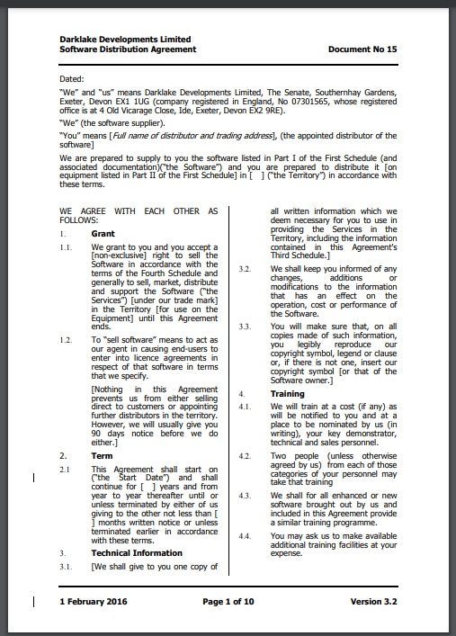 21 Free Distribution Agreement Templates - Mike's Templates