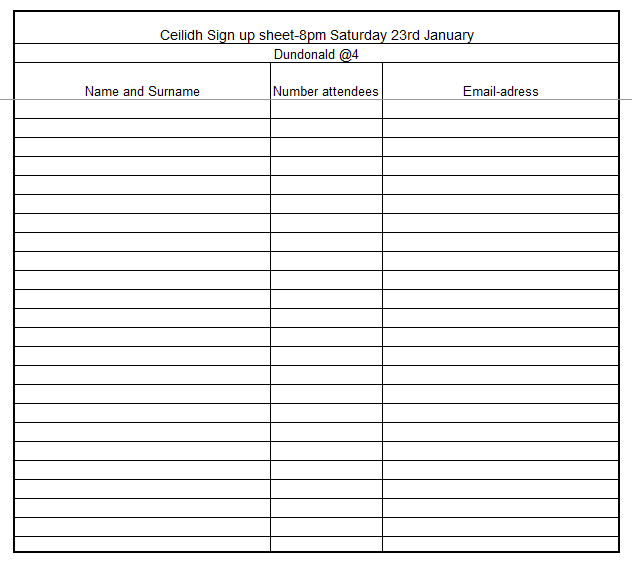 21 Free Sign-Up Sheet Templates - Mike's Templates