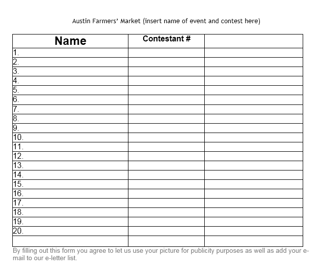 21 Free Sign-Up Sheet Templates - Mike's Templates