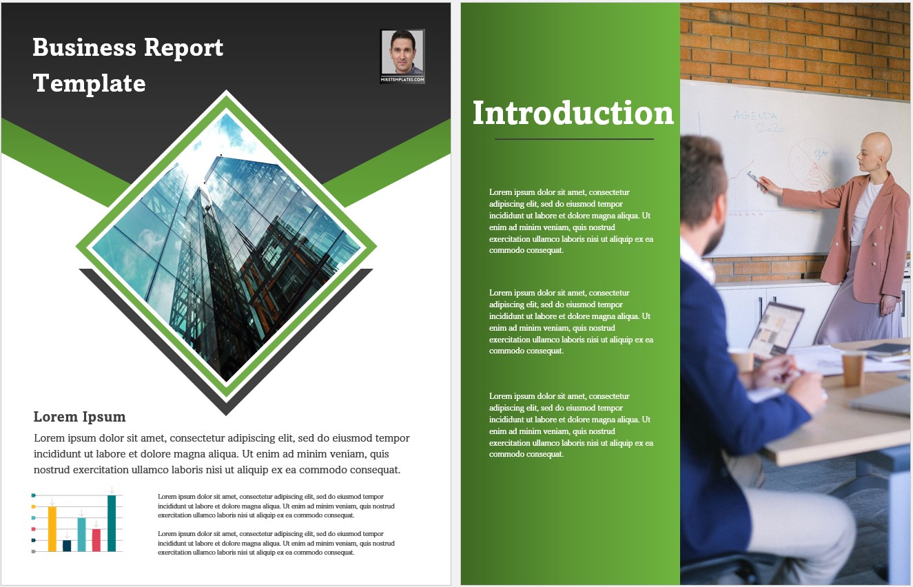 Free Editable Business Report Templates - Mike's Templates